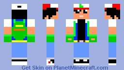 Ash Ketchum Minecraft Skin