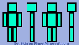 Black and Blue Minecraft Skin