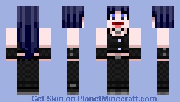 Goth girl Minecraft Skin