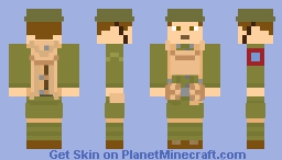 Historically accurate ww1 US AEF Soldier Minecraft Skin