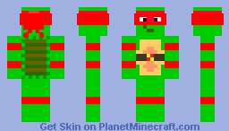 Raphael - ninja Turtles Minecraft Skin