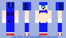 Sonic the hedgehog Minecraft Skin