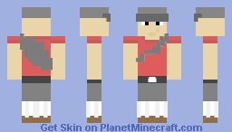 Red Scout TF2 Minecraft Skin