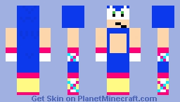 inugami korone sonic (sonic frontiers) Minecraft Skin