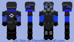 The blue Mtf NTF Minecraft Skin