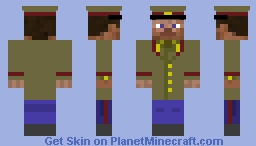 Red Army General: Steve Minecraft Skin