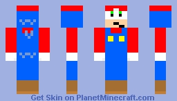 sonic with mario clothes Minecraft Skin