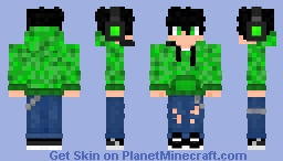 Mi skin de chico con sudadera verde Minecraft Skin