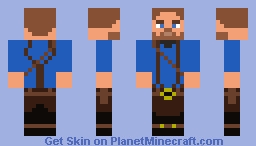 Arthur Morgan (Without Jacket and hat) Minecraft Skin