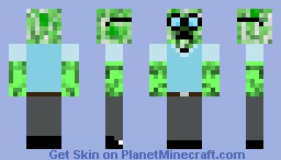 Nerd creeper Minecraft Skin