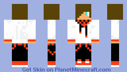 red swagger boy Minecraft Skin
