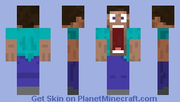 SCARED STEVE Minecraft Skin