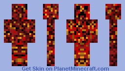 lava creeper Minecraft Skin