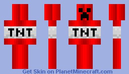 TNT creeper Minecraft Skin