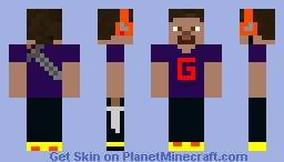 Orange Beat teen Minecraft Skin