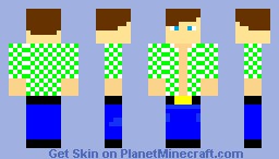 long hair surfer dude Minecraft Skin