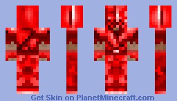 red mad footy player Minecraft Skin