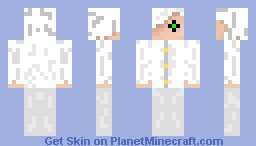 white professor ghost Minecraft Skin