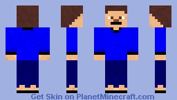 Blue shirt Minecraft Skin