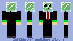 Glass Head Slime Minecraft Skin