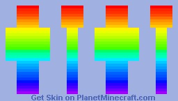 Rainbow guy #2 Minecraft Skin