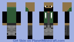Bearded bald man Minecraft Skin