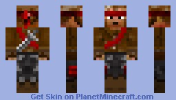 Badass rambo Minecraft Skin