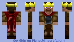 Badass crown badass cape Minecraft Skin