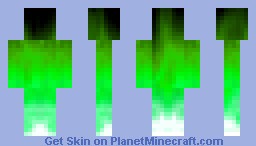 Green flame Minecraft Skin