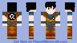low poly goku Minecraft Skin