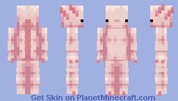 Axolotl cute Minecraft Skin