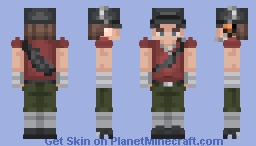 RED Scout Minecraft Skin