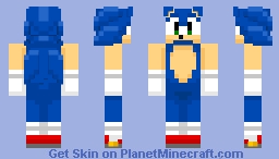 Sonic V2 Minecraft Skin