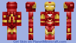 Classic Iron man Minecraft Skin