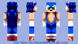 Sonic The Hedgehog || Sonic The Hedgehog Minecraft Skin