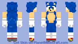 Sonic The Hedgehog (Remastered) Minecraft Skin