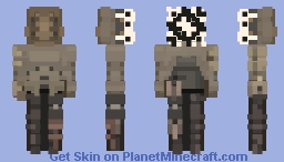 Wendigo guy Minecraft Skin