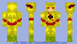 90's Flash Fanart Reverse Flash Minecraft Skin