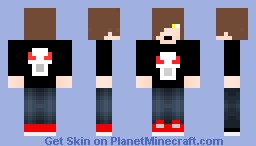 skull shirt Minecraft Skin