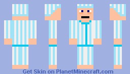 Sleepy guy in pyjamas Minecraft Skin