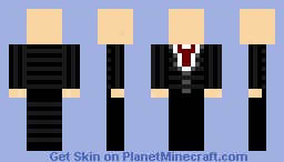 slender man Minecraft Skin