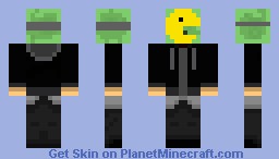 Slime guy in a pacman mask Minecraft Skin