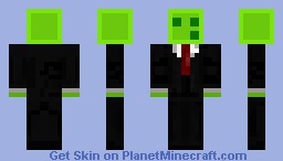 Slime in suit Minecraft Skin