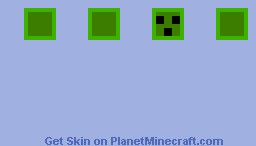creeper in a vest Minecraft Skin