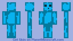 Turquoise Slime man?! Minecraft Skin