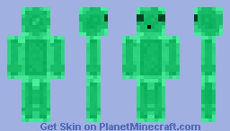 Slime Person Green Minecraft Skin