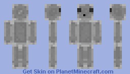 Slime Person Grey Minecraft Skin
