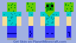 slime steve! Minecraft Skin
