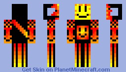 fire smile Minecraft Skin