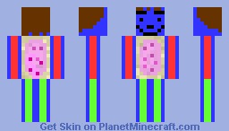 NEON POP TART SMILY MAN! Minecraft Skin
